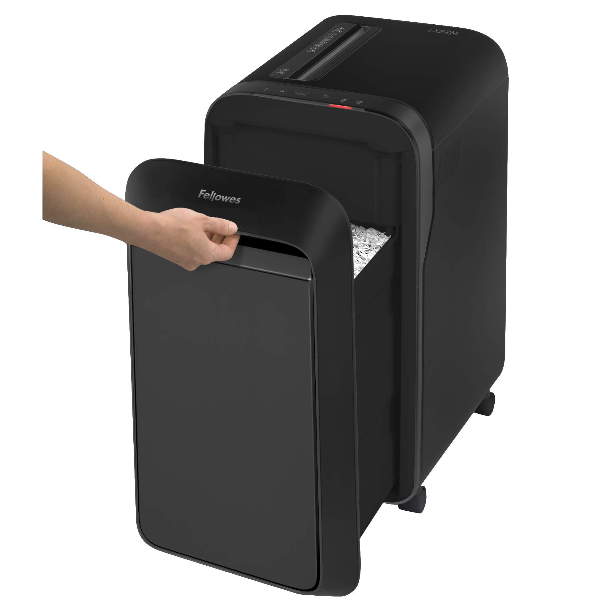 Fellowes LX22M Powershred Micro Cut 20 Sheet Paper Shredder (Black) (5263501) (Renewed)