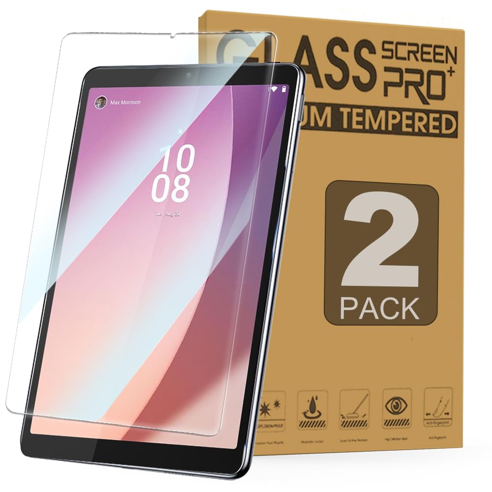 Junfire [2 Packs] Tempered Glass Screen Protector for Lenovo Tab M10 Plus 3rd Gen 2022, Lenovo M10 Plus 3rd Gen Screen Protector 10.6 Inch, 9H Hardness/High Definition/Easy Installation/Case Friendly