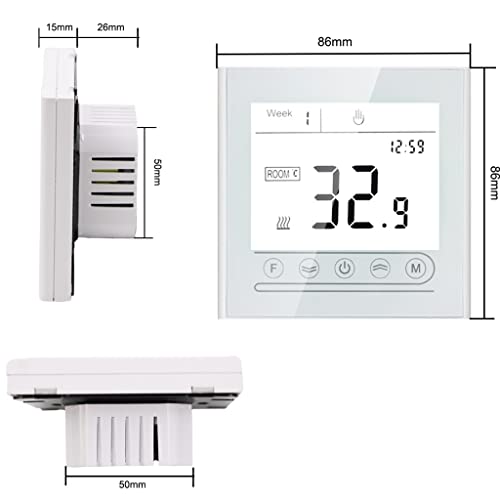 LNYHLXS Tuya Smart Thermostat Electric Floor Heating Water/Gas Boiler Temperature Remote Controller(GA)