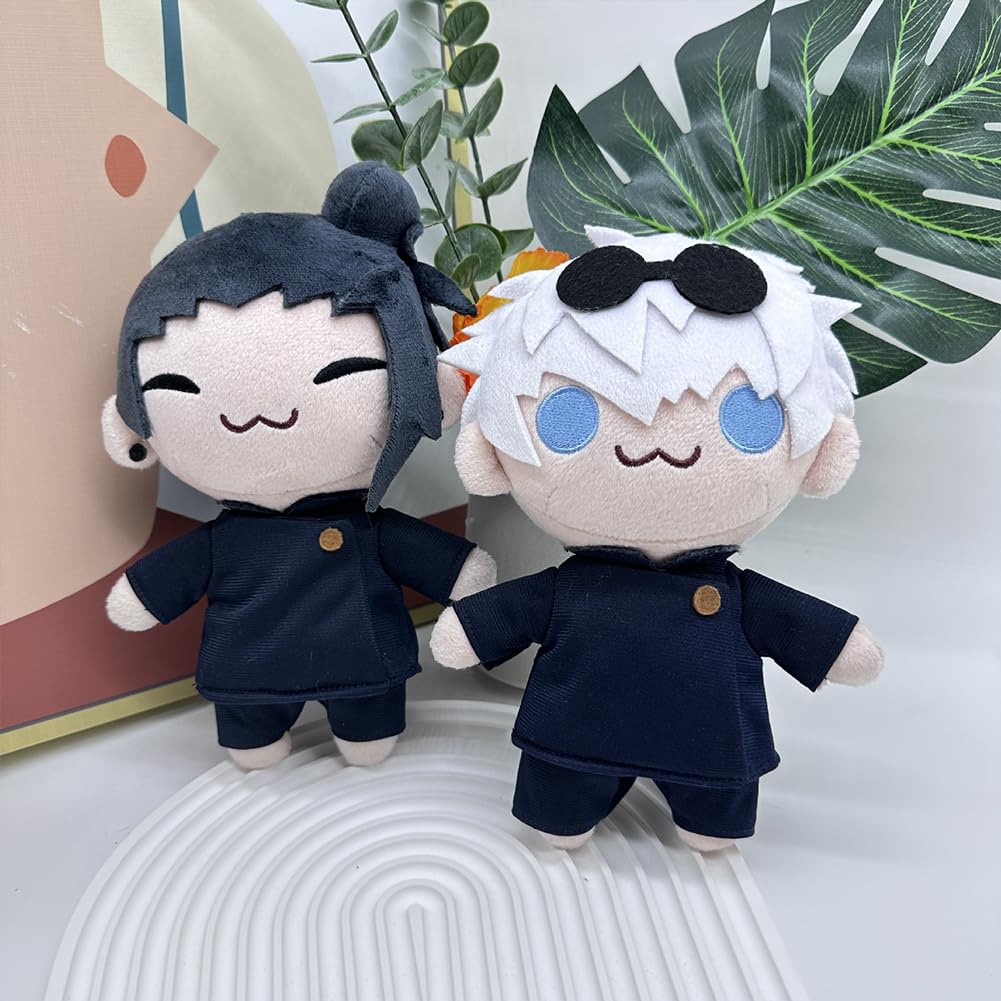 LUNK Anime Geto Suguru Soft Figure,21cm/8.26" High School Ver. Stuff Plush Pillow,Cartoon Stuffed Figurine, Home Sofa Decoration Cushion, Gift