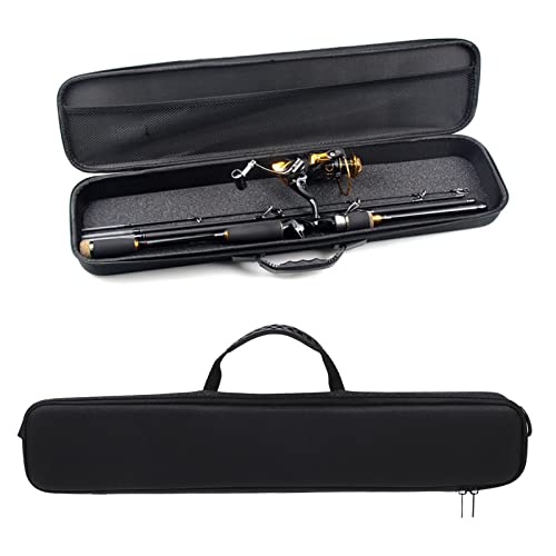 Fishing Rod Holder Bag, Fishing Rod Bag Large Space Net Pocket Double Zipper with Shoulder Strap for Fishing Tools