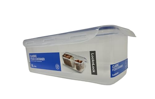 LOCK & LOCK Easy Essentials Food Storage lids/Airtight containers, BPA Free, Bread Box-21.1 Cup, Clear