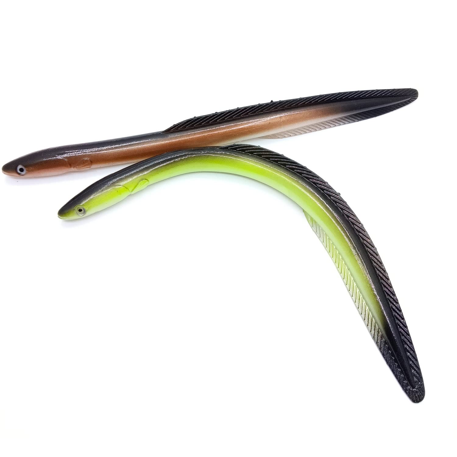 Fishing Soft Lures, 2 Pcs EEL baits Crankbaits Set Fishing Big Fish Baits Lures Sports & Outdoors Fishing Gear Accessories for Freshwater and Saltwater