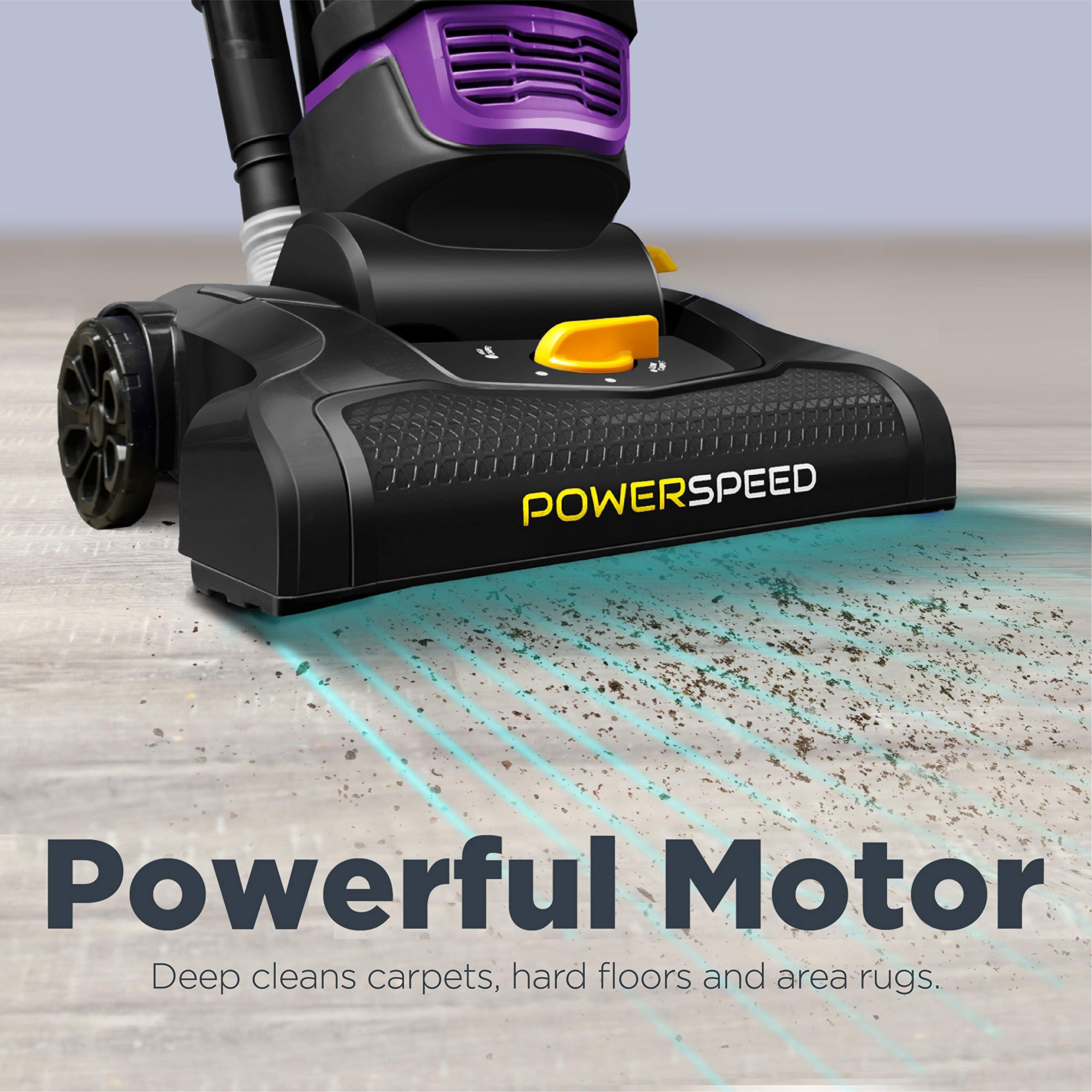 Eureka PowerSpeed Bagless Upright Vacuum Cleaner, Lite, Black (Renewed)