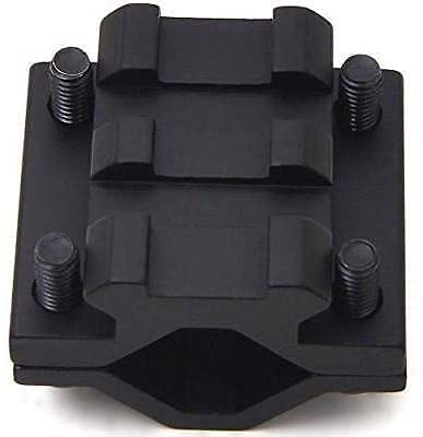 Gotical Combo of 2 Items - Shotgun Single Rail Barrel Mount 5 Slots 2.5 inch Two Piece and Single Rail Two Slot Barrel Mount Weave Picatinny Weaver Barrel Mount
