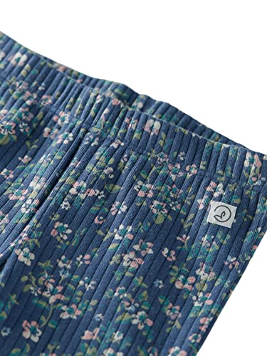 little planet by carter's unisex-baby 2-pack Terry Pants made with Organic Cotton, Pale Lilac/Blue Meadow, 12 Months