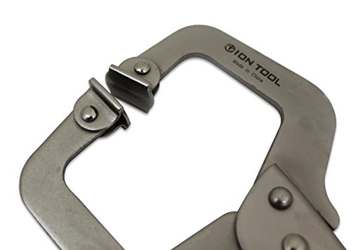 ION TOOL 11” C-Clamp Locking Pliers, Large, Swivel Pads