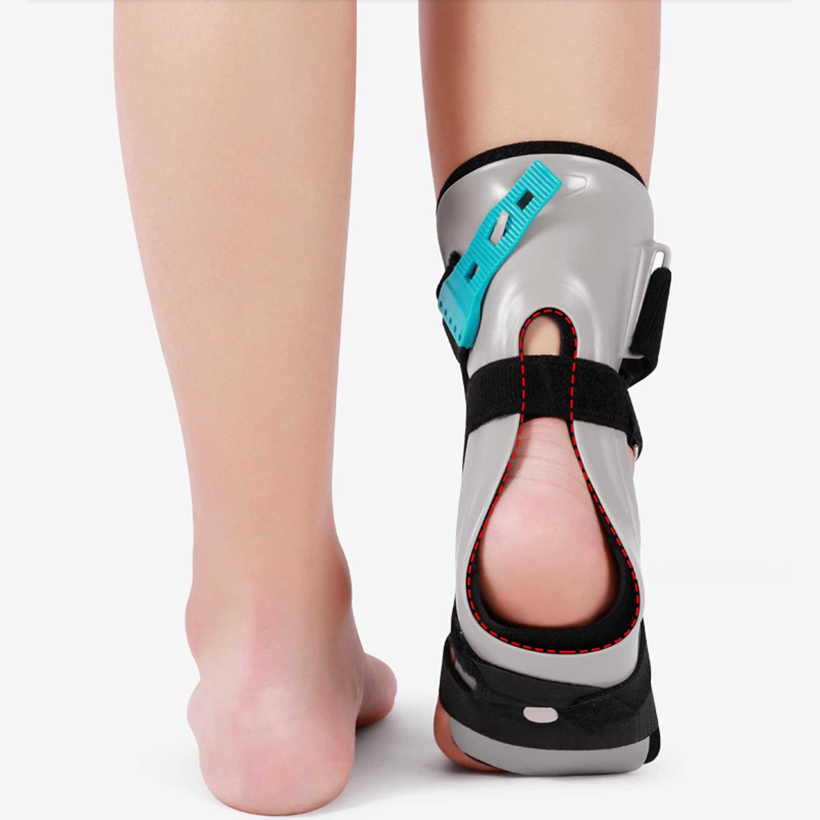 DXDUI Ankle Orthopedic Brace Foot Varus Orthopedic Shoes Adjustable Ankle Joint Brace Fixed Breathable Highly Elastic for Ankle Injury Sprains Fractures,Right,M