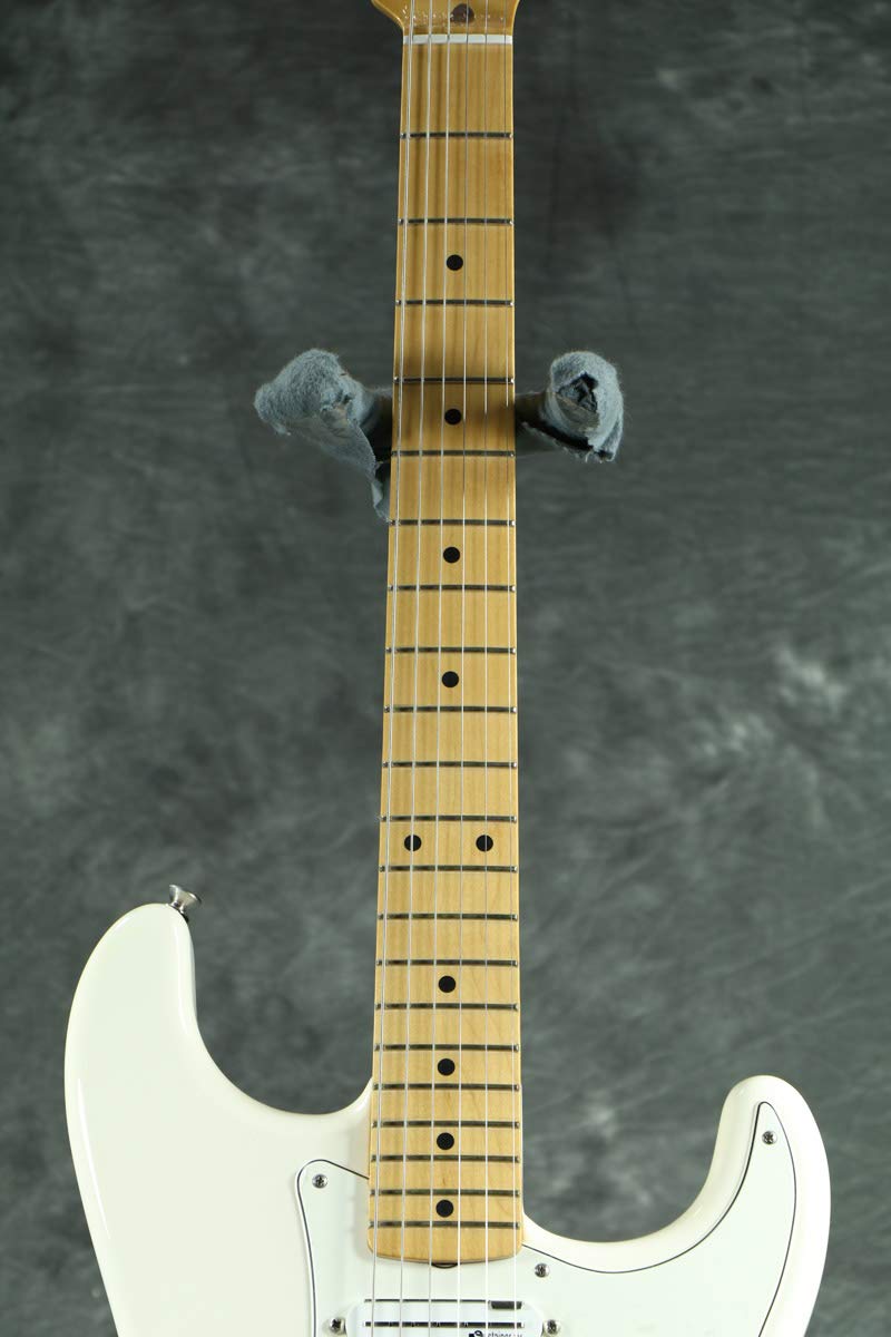 Fender EOB Stratocaster Electric Guitar, Olympic White, Maple Fingerboard