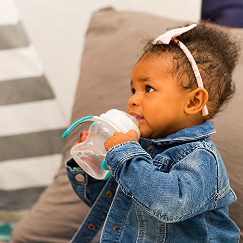 Evenflo Feeding Soft-flo Trainer Sippy Cup with Handle for Growing Baby and Toddler - Clear, 5 Ounce (Pack of 1)