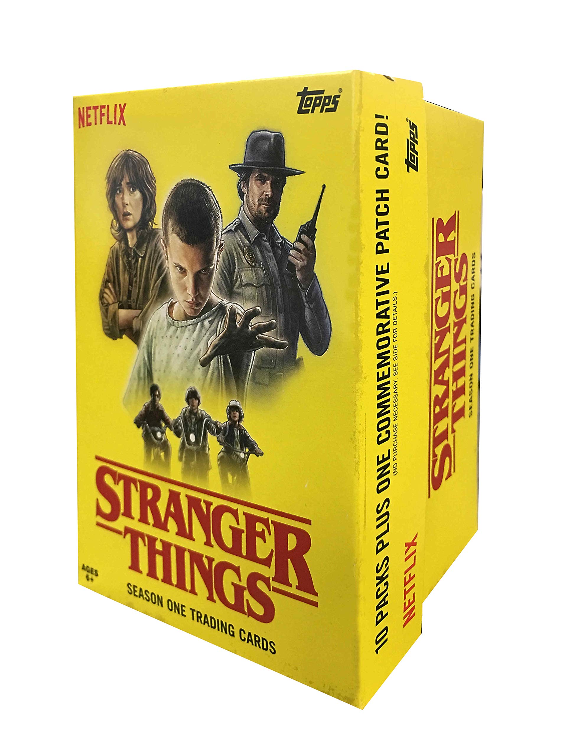 Topps Cards: Stranger Things Value Box | 1 Commemorative Patch Card in Every Value Box | 10 Pack | All Factory Sealed, Multicolor (887521075003)