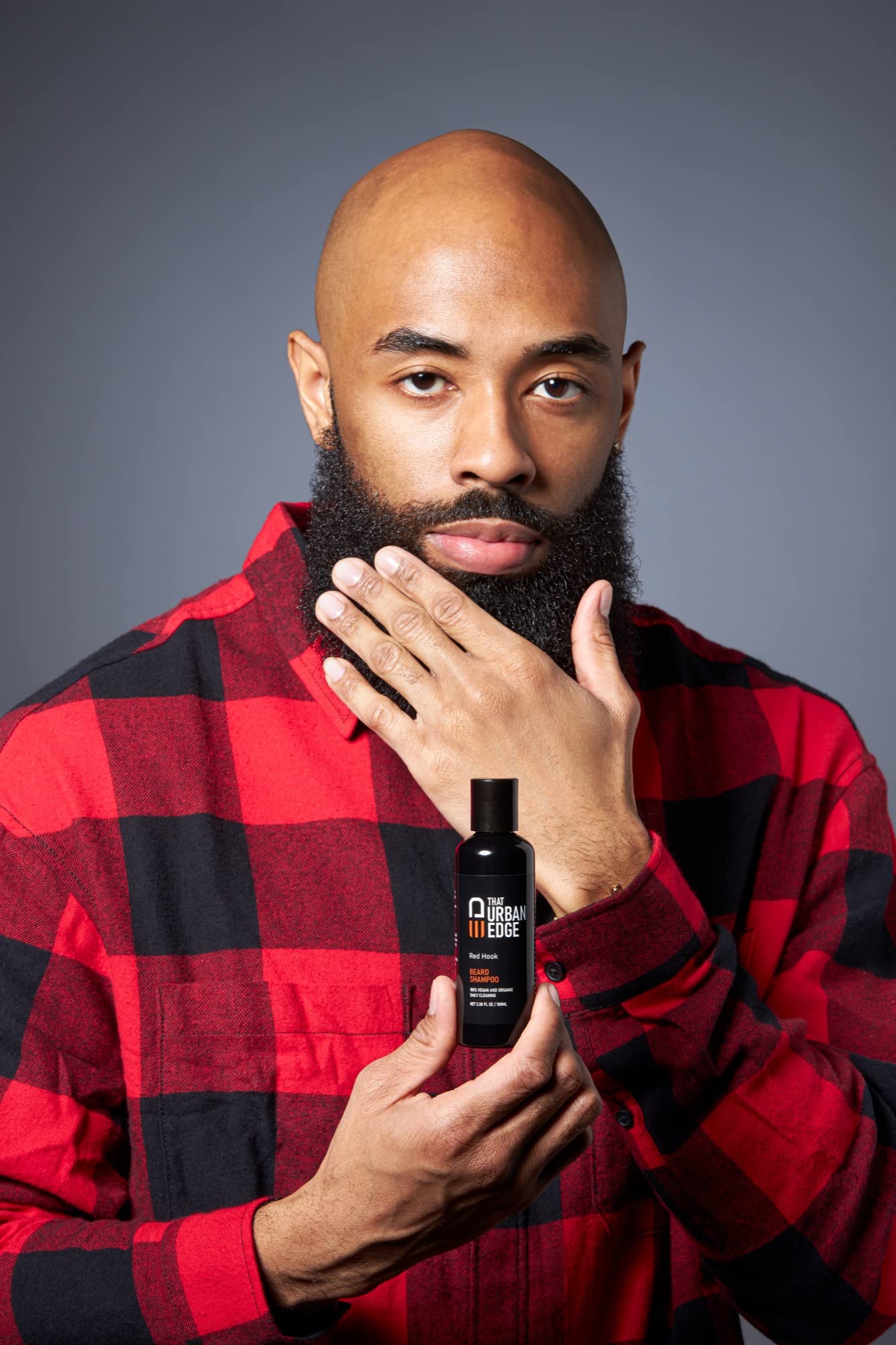 That Urban Edge Beard Shampoo | Professional Wash for Men | Moisturizing and Conditioning | Natural Formula Softens and Strengthens | Vegan for Thick, Soft Beard | 3.38fl oz