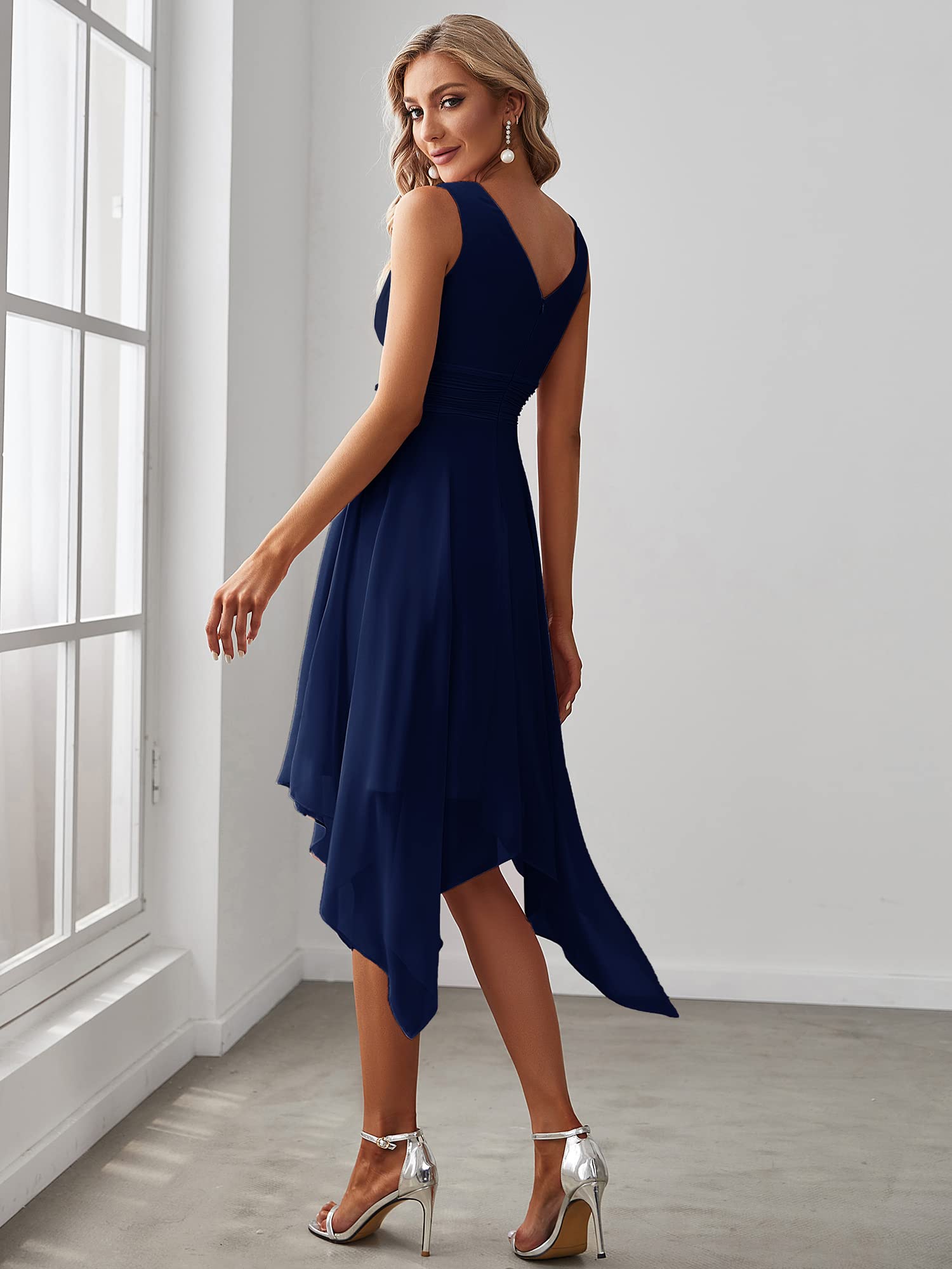 Ever-Pretty Women's Sleeveless Casual Beach Dress for Women Navy Blue US12
