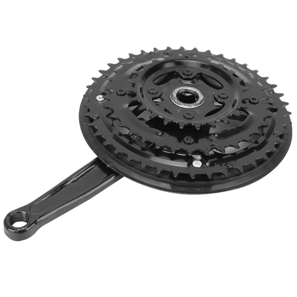 Drfeify Bicycle Crankset, 24-34-42T Mountain Bicycle Crankset for Variable Speed Mountain Bike Road Bicycle