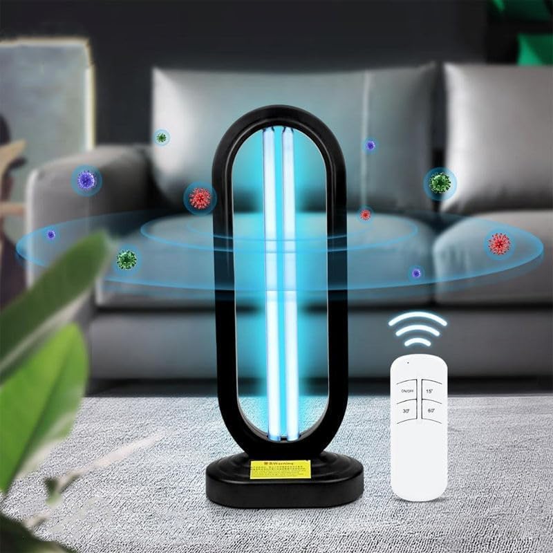 Lumivyx HaloClean UV Official, Home Disinfection Device, Multi-function Haloclean with 3- Speed Timing and Remote Control, Cleans The Bedroom and Provides Lighting, Spaces Up to 430 Square (White)