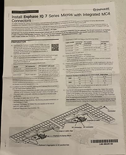 Enphase IQ 7+ Interactive Inverter, IQ7PLUS-72-2-US, Powered 60-Cell & 72-Cell