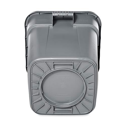 Rubbermaid Commercial LLDPE Square Brute 40-Gallon Trash Can without Lid, Gray, for Restaurants/Garages/Offices/Mailrooms/Classrooms