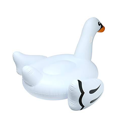 Toxz Swan Inflatable Ride-On Swimming Ring,Suitable for Children and Adults,Built-in Handles,74.8" X 78.7" X 49.2"(Ship from US!)