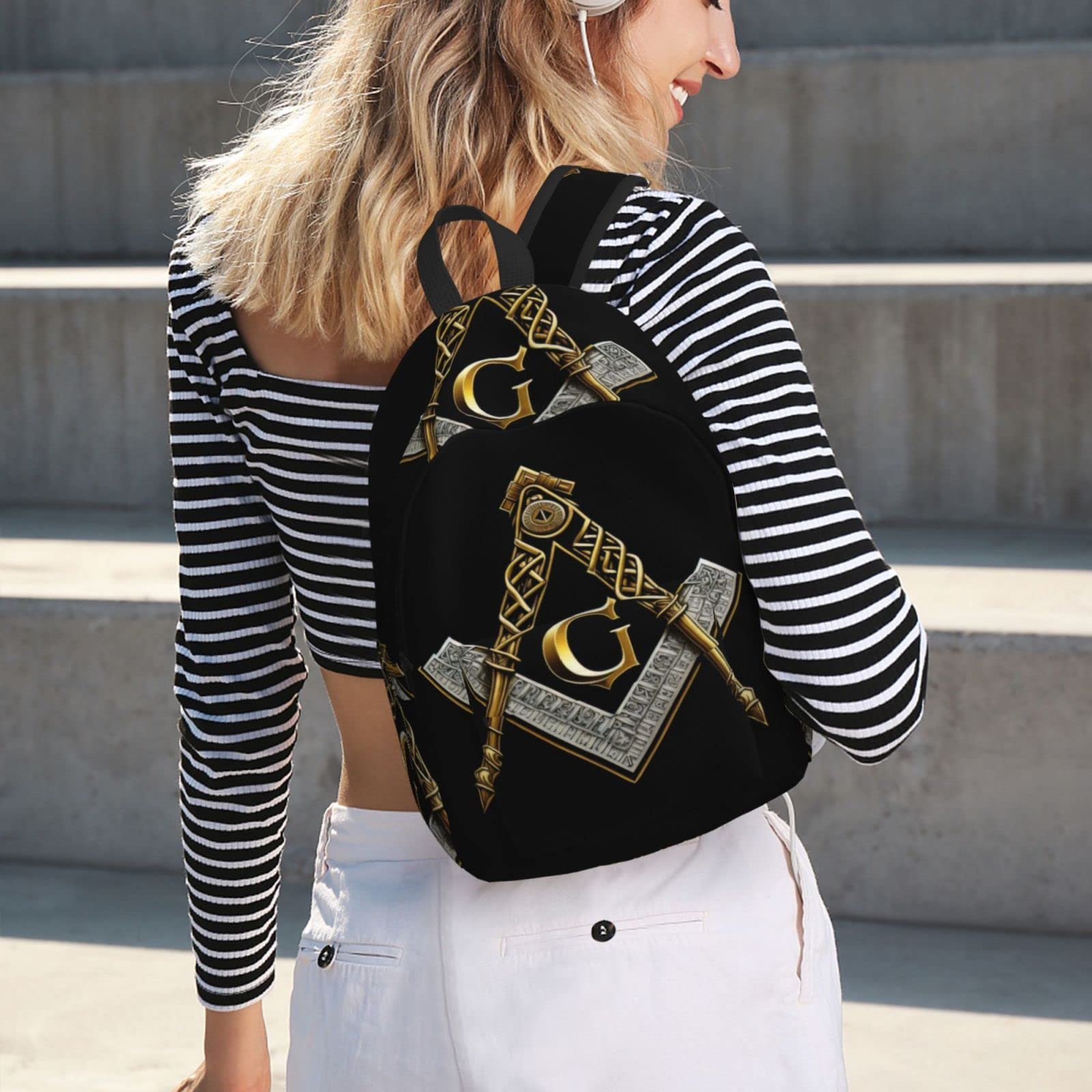 FYCFSLMY Master Mason Masonic Backpack with Adjustable Straps, Suitable for Travel Picnics Activities