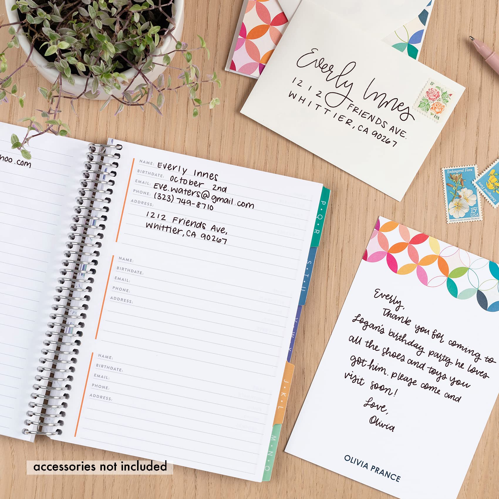 Erin Condren A5 Spiral Bound Address Book. 140 Pages with 9 Tabs. Full Alphabetical Contact Log & Address Book. 80 Lb Thick Paper. Essential Numbers and Locations Tracker