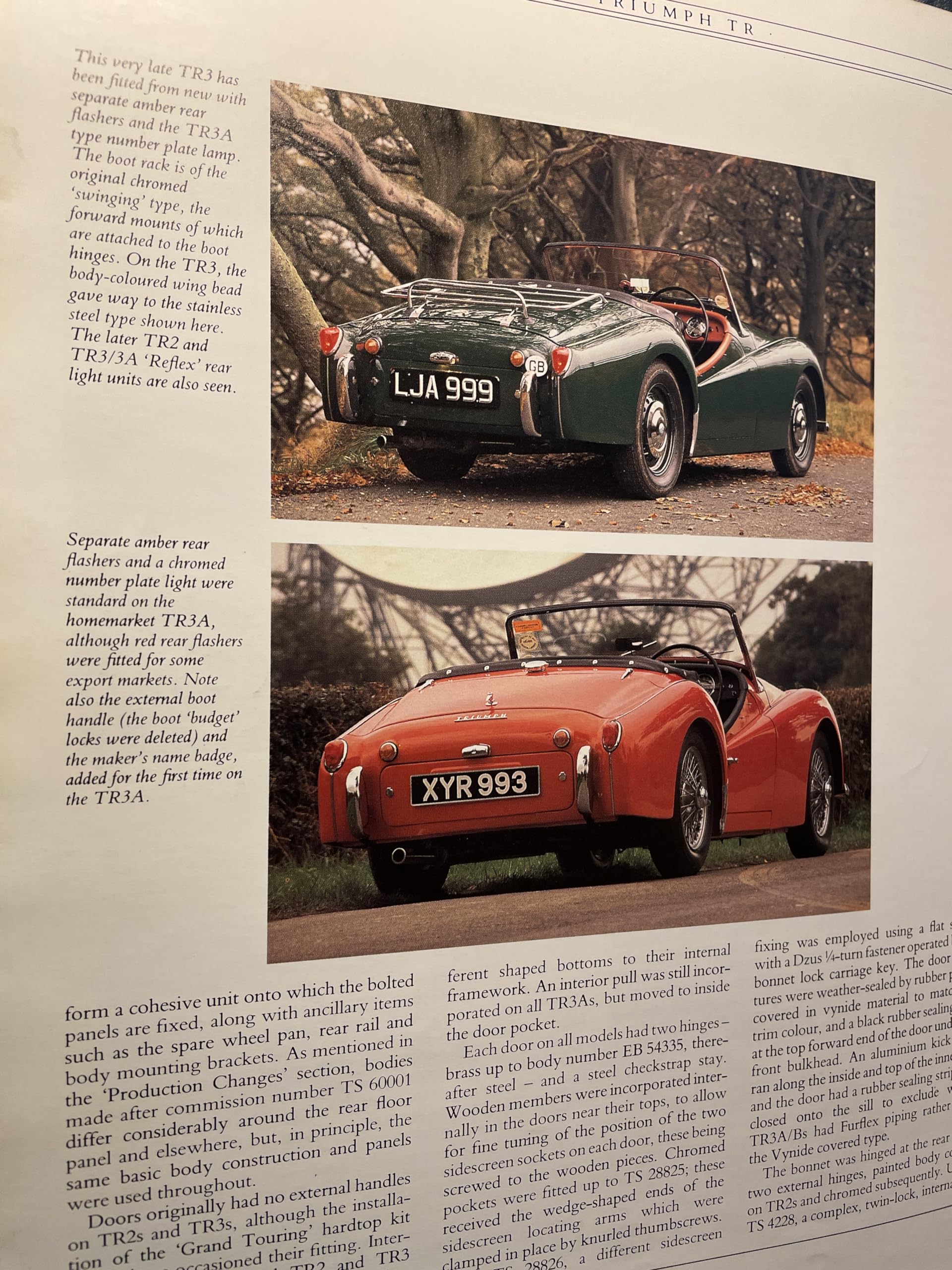 Original Triumph Tr: The Restorer's Guide to TR2, TR3, TR3A, TR4, TR4A, TR5, TR250, TR6