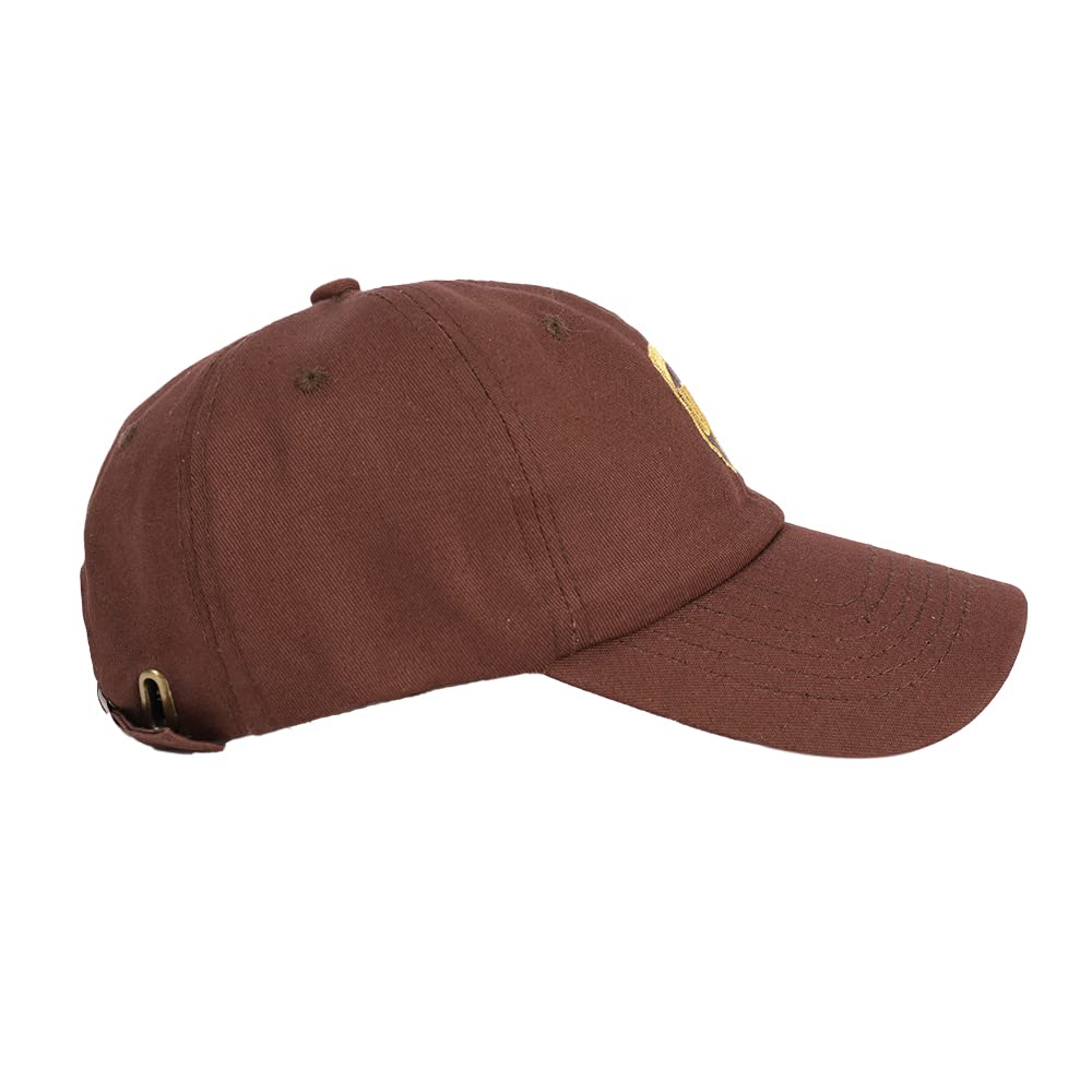 Fashion Autumn Winter UPS United Parcel Service Embroidered Brown Hat Adjustable Cashmere Cotton Hat (Brown)