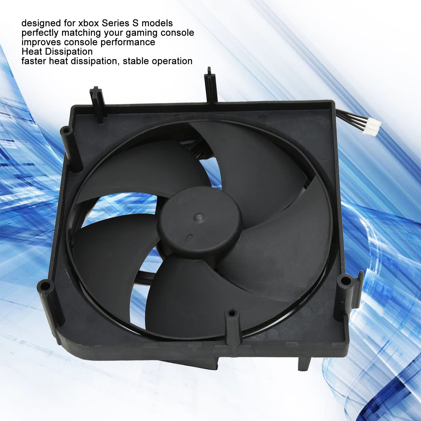 Internal Cooling Fan, Replacement Cooling Fan for, ABS Internal Cooling Fan Replacement for Series S Game Consoles, Replacement Parts for