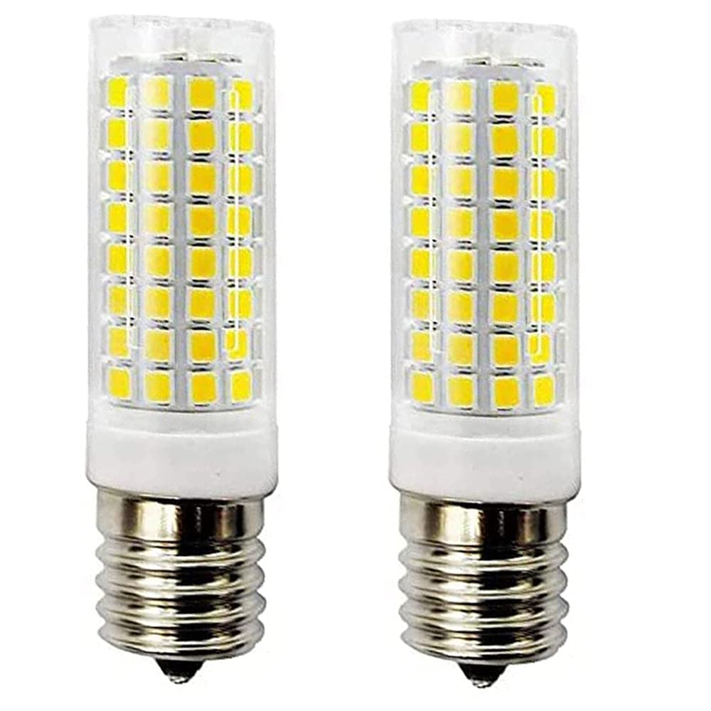 E17 LED Bulb for Microwave Oven Appliance, 8206232A Ceramic 75W Halogen Bulb Equivalent, Daylight White 6000K, Pack of 2