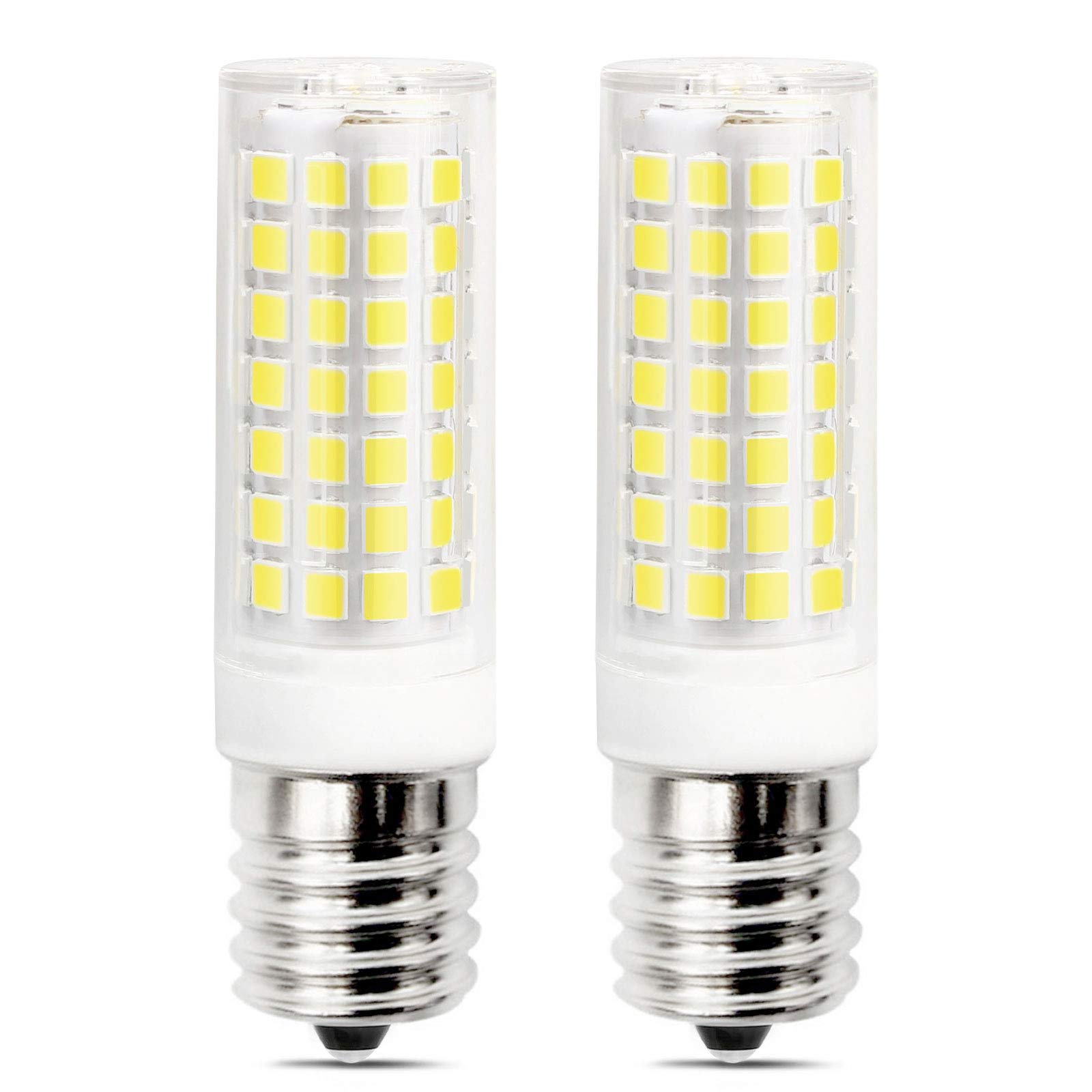 E17 Led Bulbs Microwave Oven Light Bulbs under Hood Dimmable,75 Halogen Bulb Equivalent,6000K White Daylight Stove Light Bulb, Appliance Bulbs, 7.5W led bulbs,700LM, Pack of 2 by Cartaoo