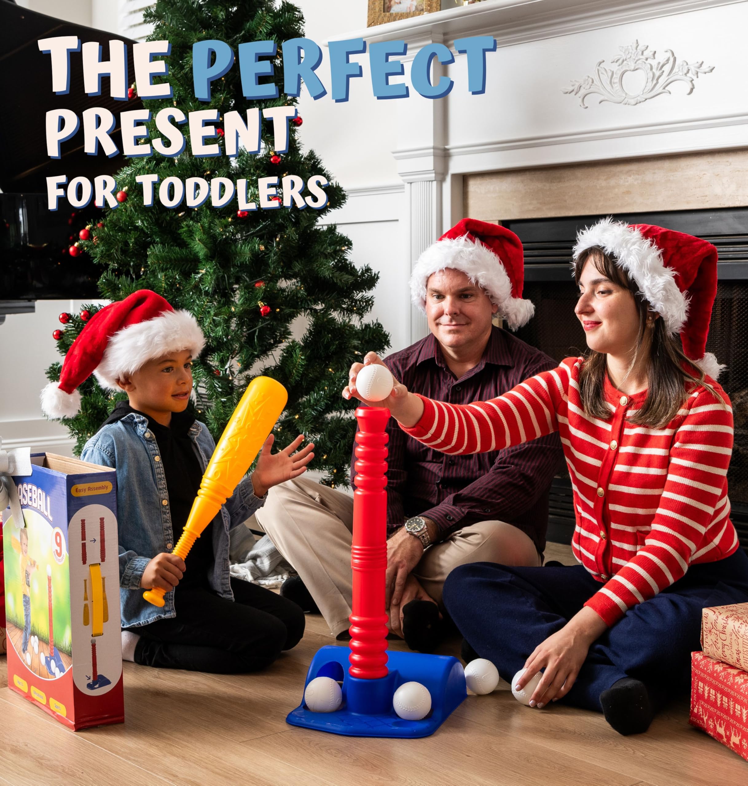 ToyVelt Tee Ball Set for Kids 3-5 - 9 Balls, for Boys & Girls, Great for Toddlers (Multicolor)
