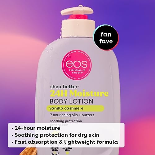 eos Vanilla Skin Care Set- Body Lotion & Shave Cream, 4-Pack