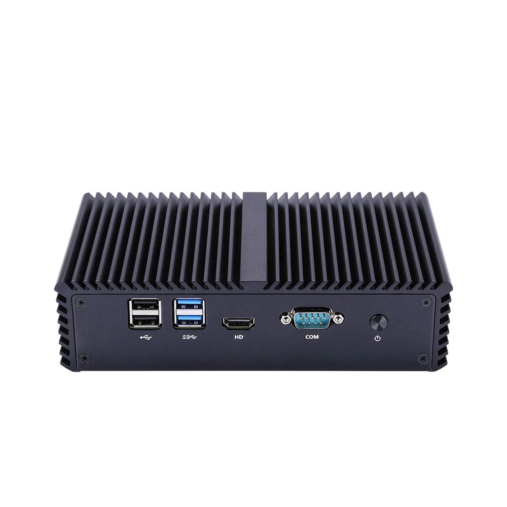 InuoMicro Fanless Mini PC G4200L with 4Gb Ddr3 Ram 64Gb Ssd,4 Nics Fanless Linux Mini Pc,Core I5-4200U, Dual Core 1.6Gh, AES-Ni Firewall Router/Small Business Desktop Pc