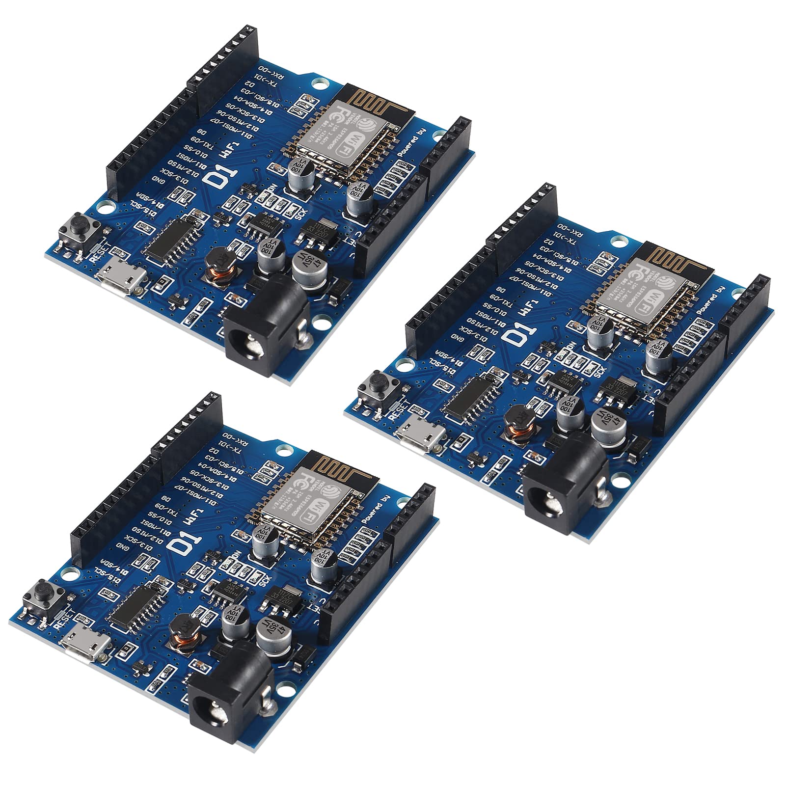 DWEII 3PCS ESP-12E ESP8266 UART WiFi Wireless Shield for WeMos D1 CH340 WiFi Development Board ESP8266 ESP 12E for Arduino IDE UNO R3