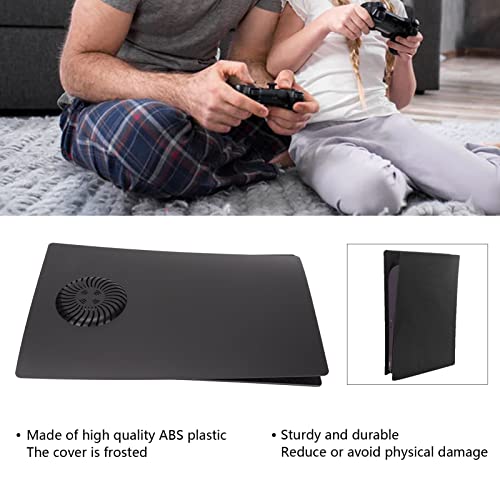 Faceplate Shell Cover, Digital Edition Side Cover Shell Heat Dissipation Replaceable Scratch Proof Matte Black for PS5