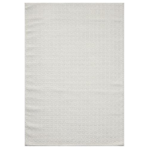 LUXE WEAVERS Vida Collection 1267 Cream 8x10 Modern Geometric Area Rug