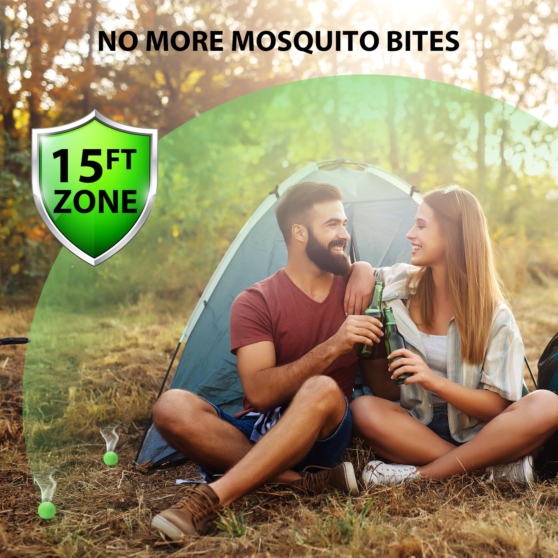 MAGIC CAT 12 Pack Mosquito Repellent Ball, Natural Insect Deterrent Mosquito Barrier for Effective Indoor Protection, Powerful Outdoor Mosquito Repellent for Patio, Yard, Garden Mosquito Control