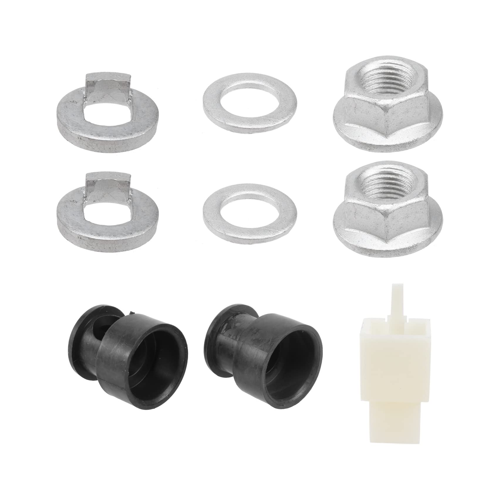 Erpmlyo E-Bike Electric Bicycle Hub Motor Axle M12 Rear Lock Nut/Lock Washer/Spacer/Nut Cover with 12mm Shaft