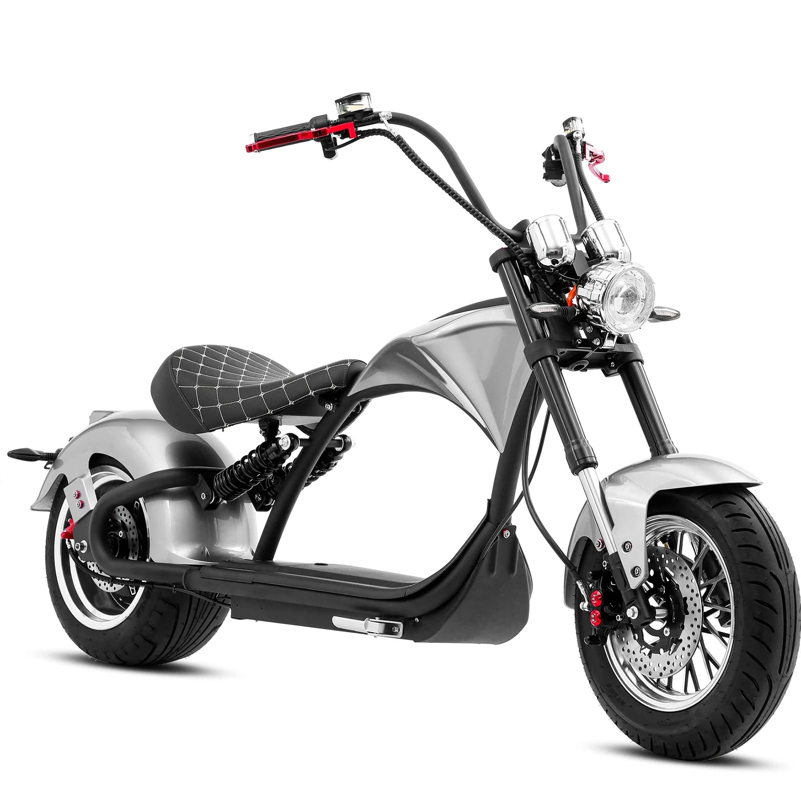 eAhora M6G 2000W Golf Cart, 60V 25ah Battery 27-37 Miles, Electric Golf Cart, Electric Motorcycle with Dual Hydraulic Brakes