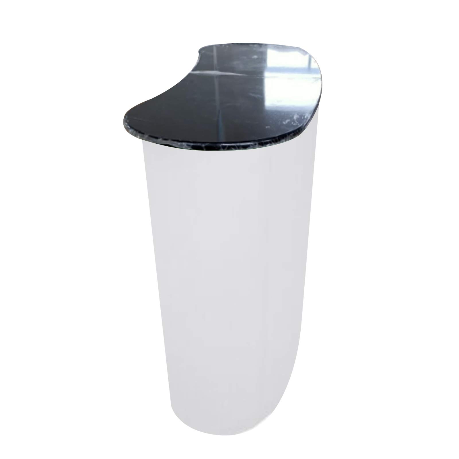 Futchoy Portable Trade Show Counter Table Pop Up Trade Show Display Speech Stand Black,Pop Up Trade Show Exhibition Reception Desk Trade Show Display Counter (Large)