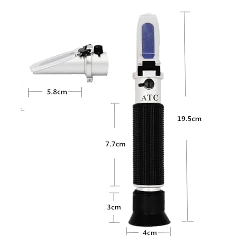 KYKYK Refractometer, Salinity Refractometer 0-10% 1.000-1.070SG Optical Salometer for Seawater Marine Aquaculture Food Salt Tester for Fruit, Homebrewing, Juice, Vegetables