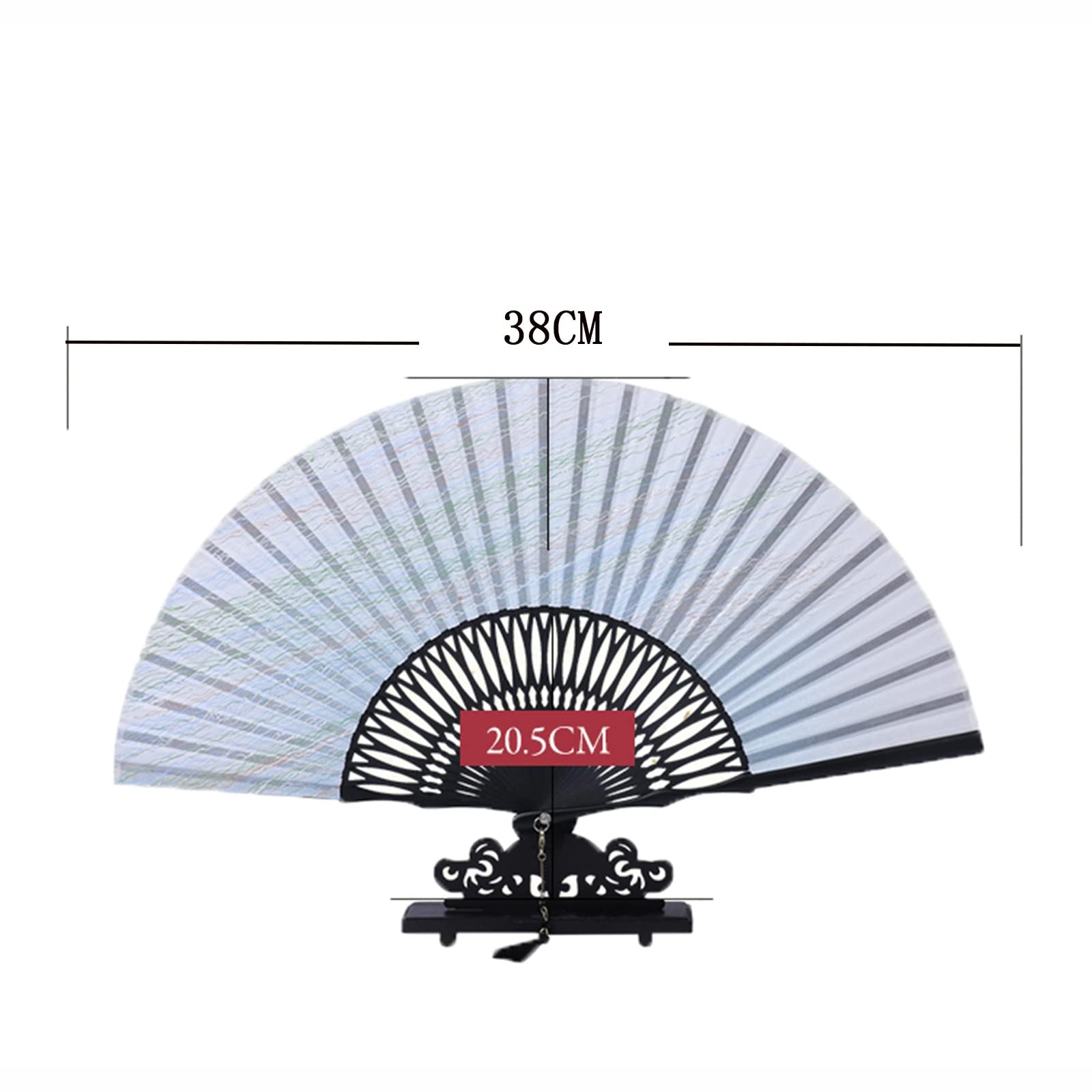 ERTUO Chinese Folding Fan Hand-held Fan Summer Ancient Fan Hanfu Cheongsam Accessories Retro Portable Folding Small Fan