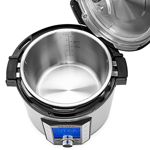 Instant Pot Pro 10-in-1 Pressure Cooker (8QT, 0) + Stainless Steel Inner Pot with Handles