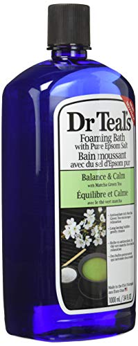 Dr. Teal's Pure Epsom Salt Matcha Green Tea Relaxing Foaming Bubble Bath - 34 Ounce
