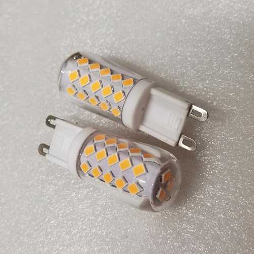 KAKEMONO Dimmable G9 LED Light Bulb 40Watts T4 Halogen Equivalent 4W 400Lm 2700K Warm White 120V Chandelier Lighting-3 Pack