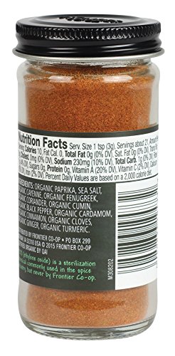 Frontier Organic Seasoning, Berbere, 2.3 Ounce