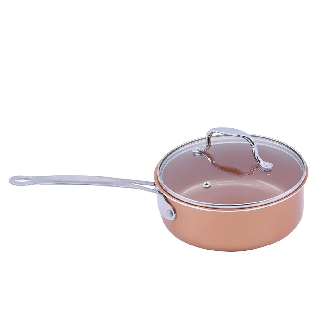 DHTDVD Non-Stick Skillet Ceramic Induction Skillet Frying Pan Saucepan Nonstick Skillet Kitchen Cookware