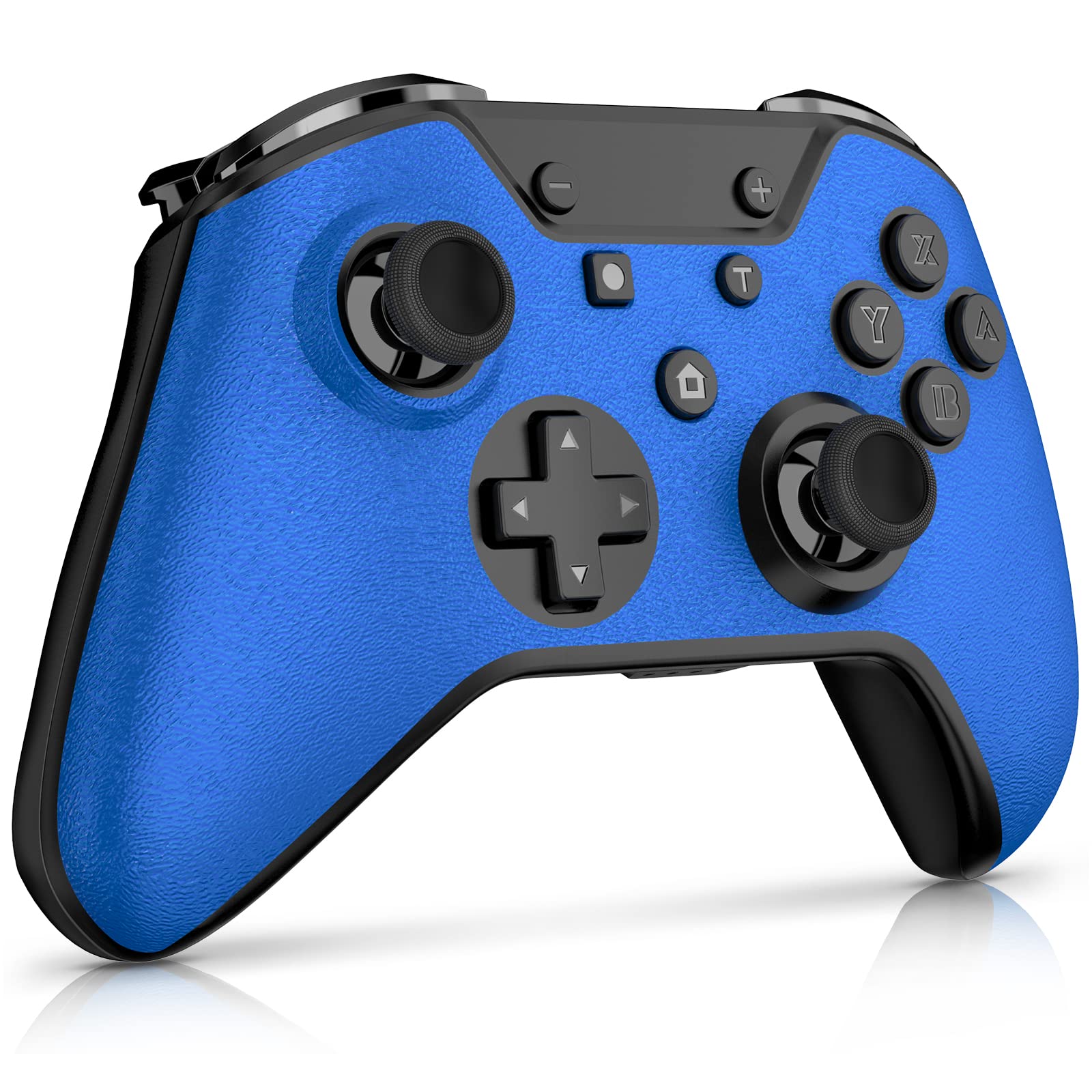 ISENPENK Switch Controller, Wireless Pro Controller for Switch/Switch Lite/Switch OLED, Switch Remote Gamepad with Joystick Adjustable Turbo Vibration Ergonomic Non-Slip for Kids - Blue
