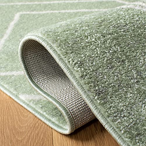 SAFAVIEH Adirondack Collection 6' Square Sage/Ivory ADR241Y Modern Geometric Non-Shedding Living Room Dining Bedroom Area Rug