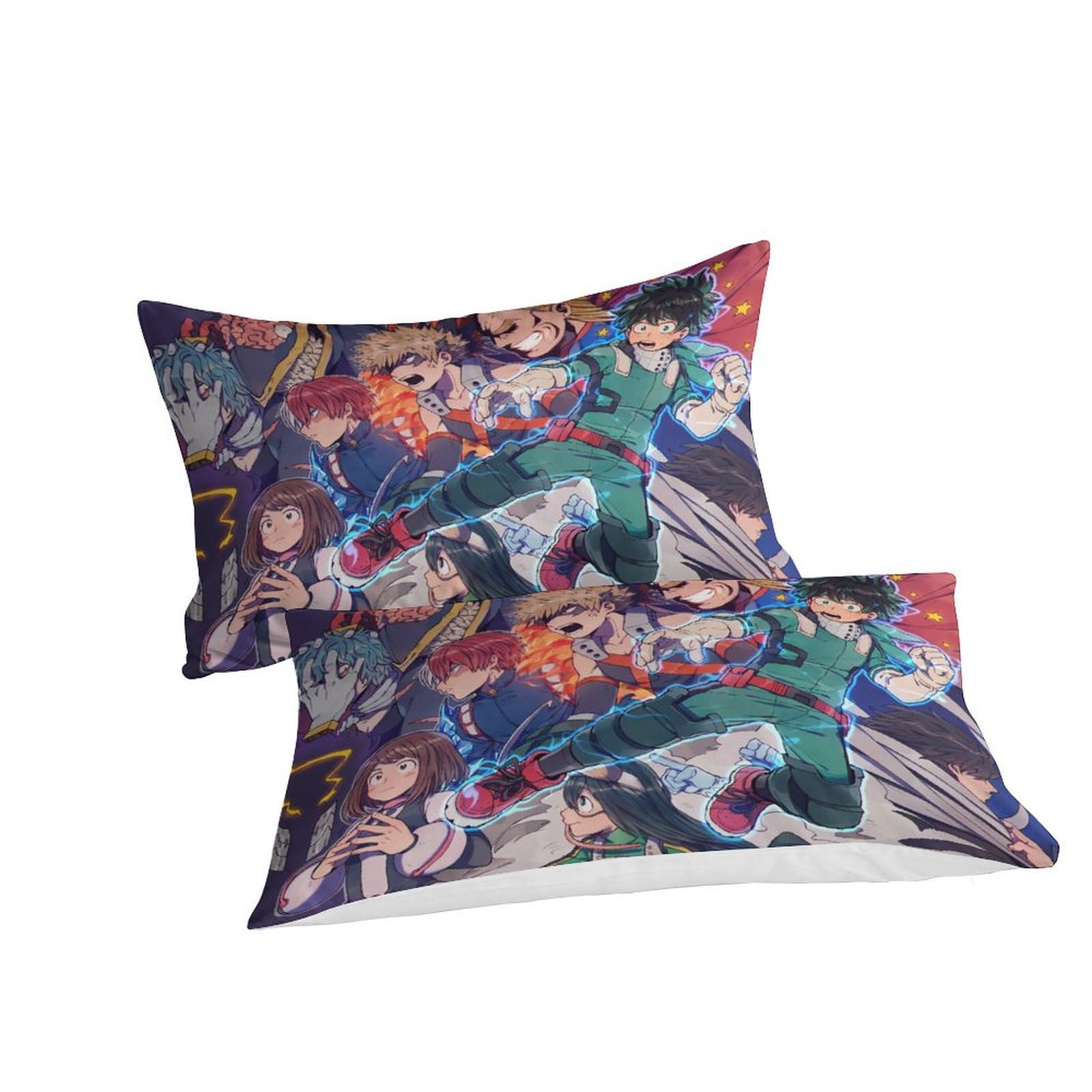 LWAILJH Kids' Bedding Anime Anime Duvet Cover Sets Lightweight Soft and Breathable 3D Printing Lightweight Quilt Cover with Pillowcase for Kids Boys Full(203x228cm)