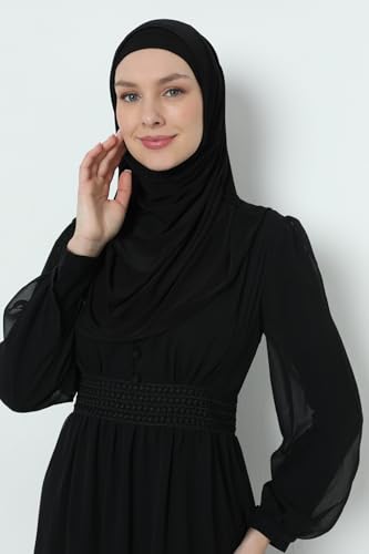 istanbul styles Elegant Stretchable Hijab for Women, Instant and Durable, Tailored for Muslim Women Consists of 2pieces